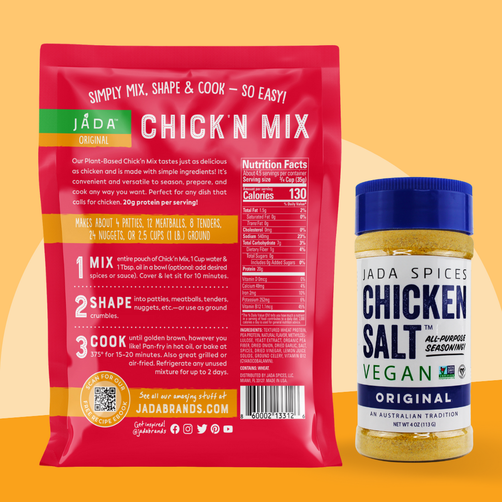 Plant-Based Original Chicken Mix - Chicken Salt -Vegan Meat Substitute ...