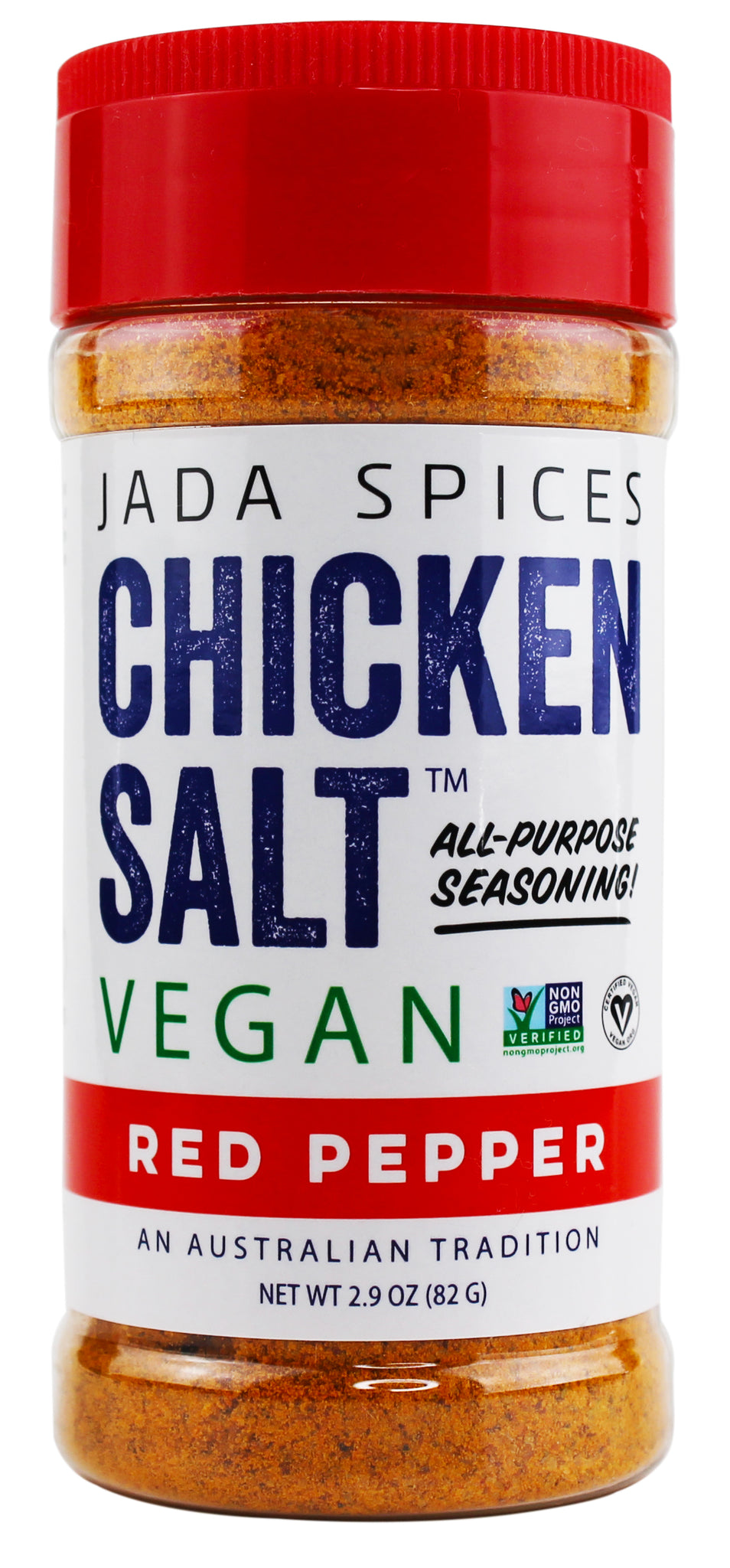 Vegan Chicken Salt RED PEPPER - JADA SPICES, NON GMO, GLUTEN FREE, MSG ...